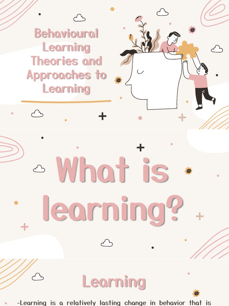 UNIT V Behavioral Learning Theories and Approaches To Learning | PDF