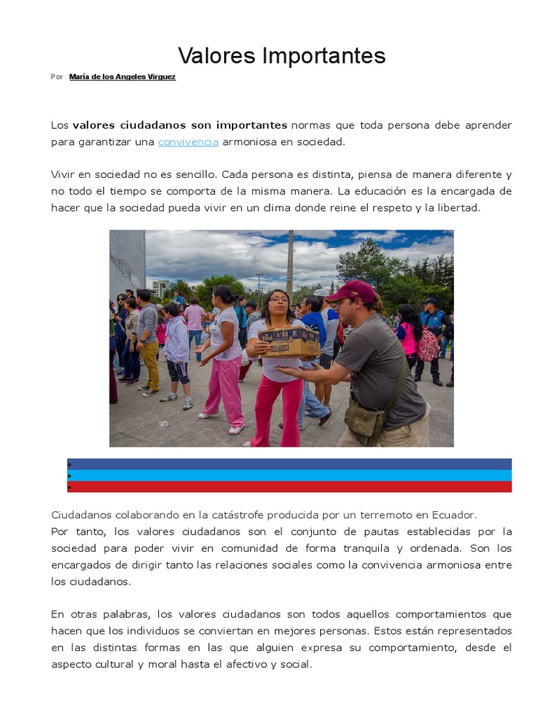 15 Valores Humanos Importantes | PDF | Tolerancia | Justicia