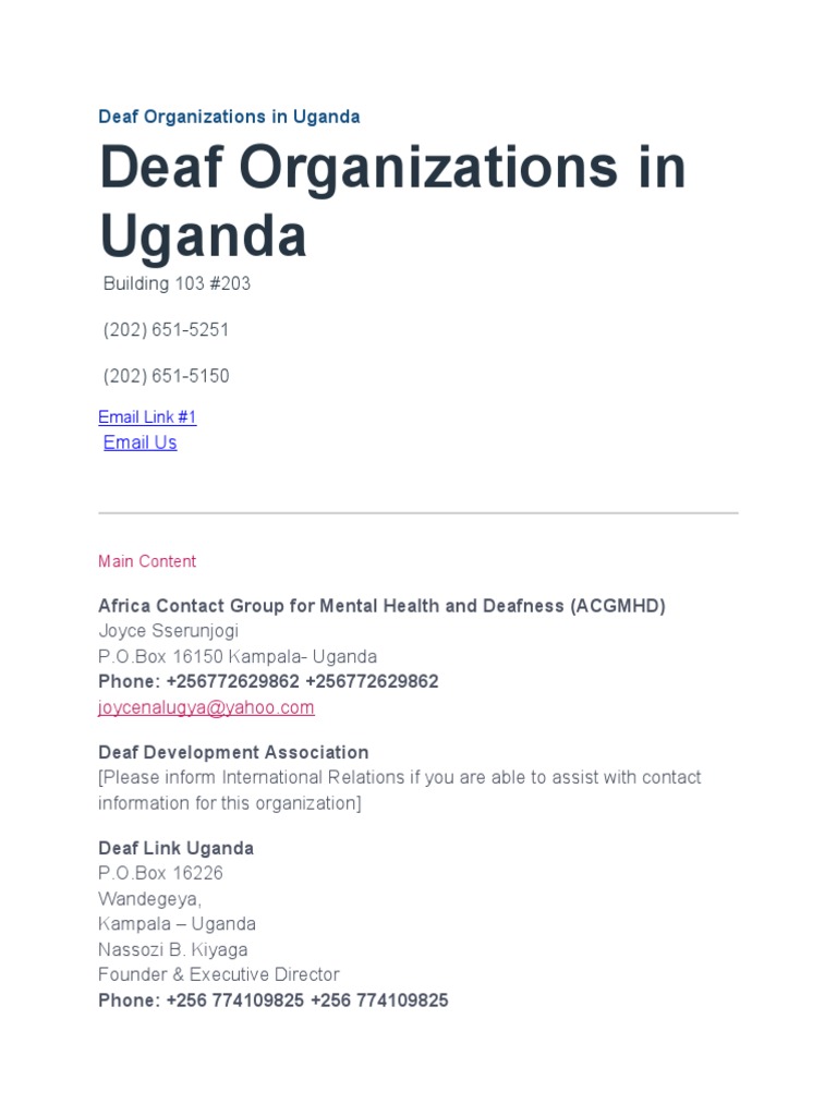 A Comprehensive Listing of Deaf, Disability, and Cross-Disability ...