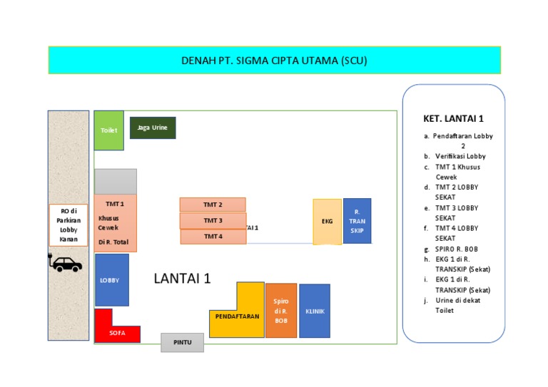 Denah Pt. Sigma Lantai 1 | PDF