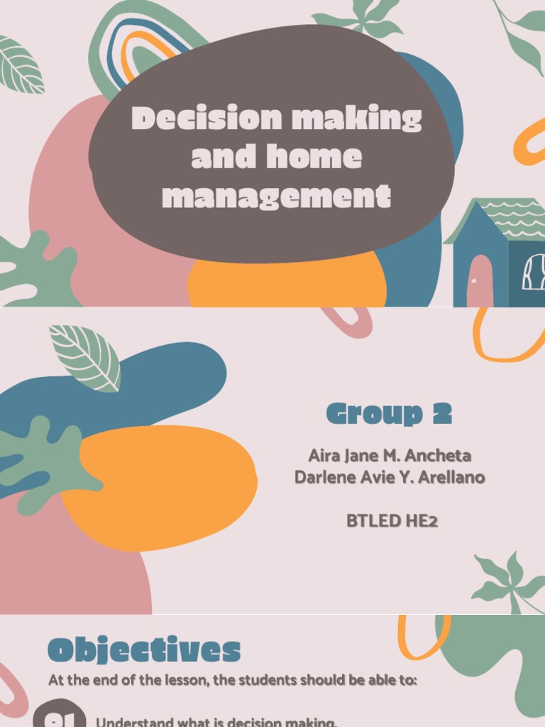 Decision Making and Home Management | PDF | Decision Making | Resource