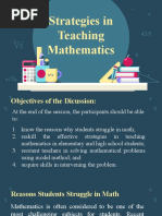 Mathematics Accomplishment Report | PDF | Teaching Mathematics | Concept