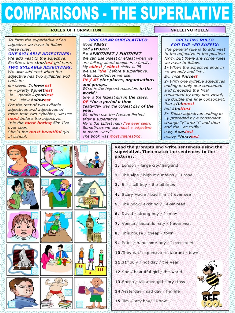Comparisons - Superlative | PDF | Adjective | Grammar