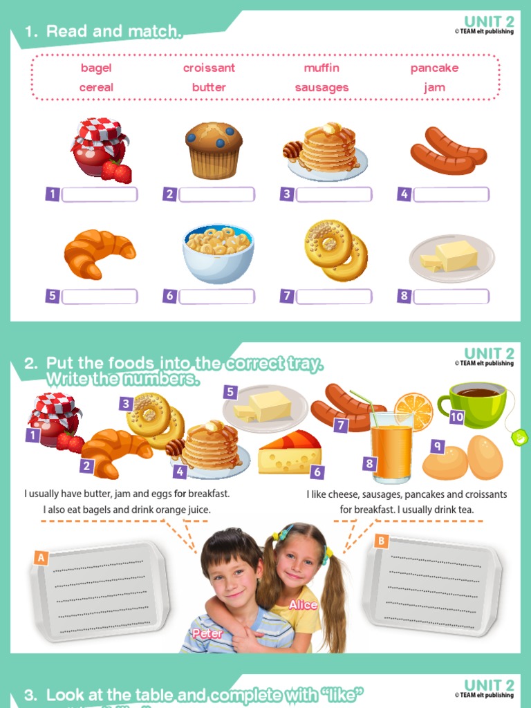 6 Worksheets Unit2 | PDF | Nutrition | Diet & Nutrition