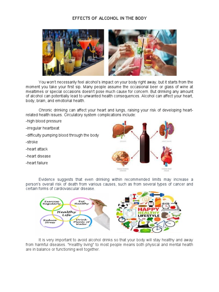 Effects of Alcohol on the Body | PDF