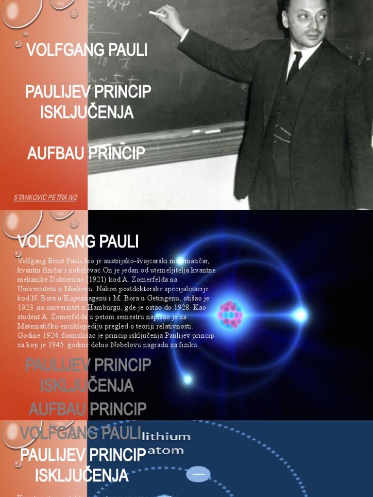 Paulijev Princip Isključenja | PDF