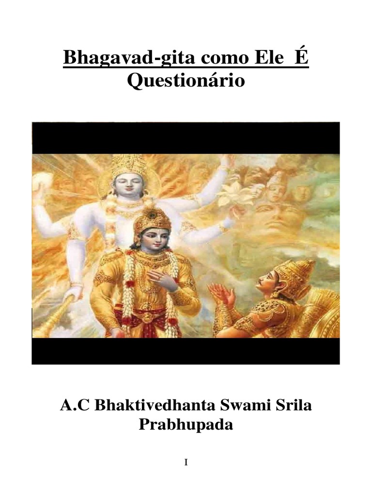 Bhagavad Gita Questionamentos | PDF | Krishna | Hinduísmo
