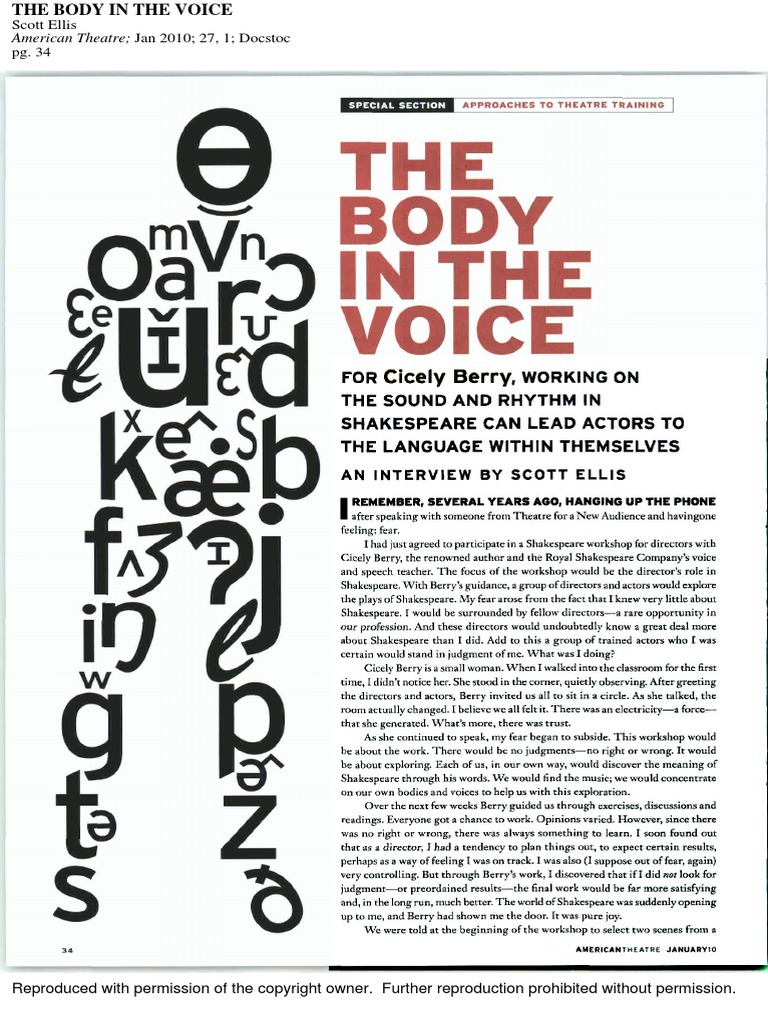 The Body in The Voice | PDF