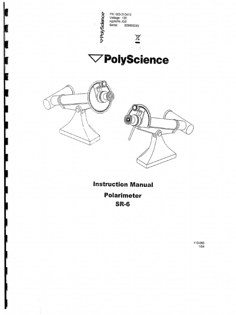 Polarimeter SR-6 | PDF