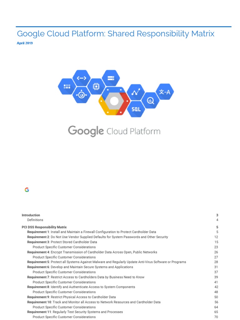 GCP Pci SRM Apr 2019 | PDF | Payment Card Industry Data Security ...