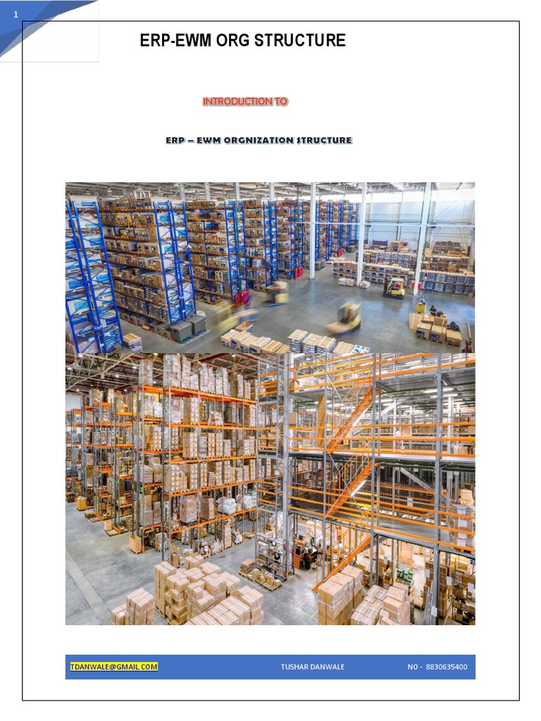 ERP-EWM Organizational Structure Guide | PDF | Logistics | Warehouse