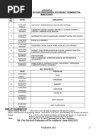 Plus One Public Examination 2026 Timetable | PDF | Science | Liberal ...