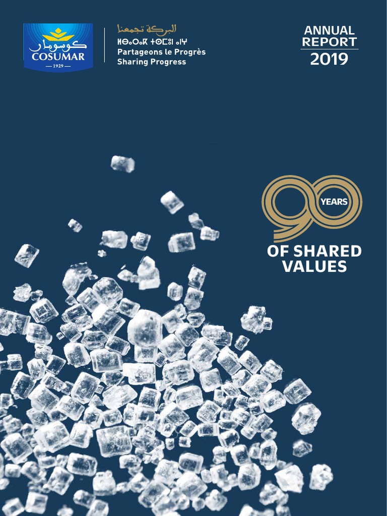 Rapport Annuel Cosumar 2019 Web en - Reduce | PDF | Sugarcane | Corporate Social Responsibility