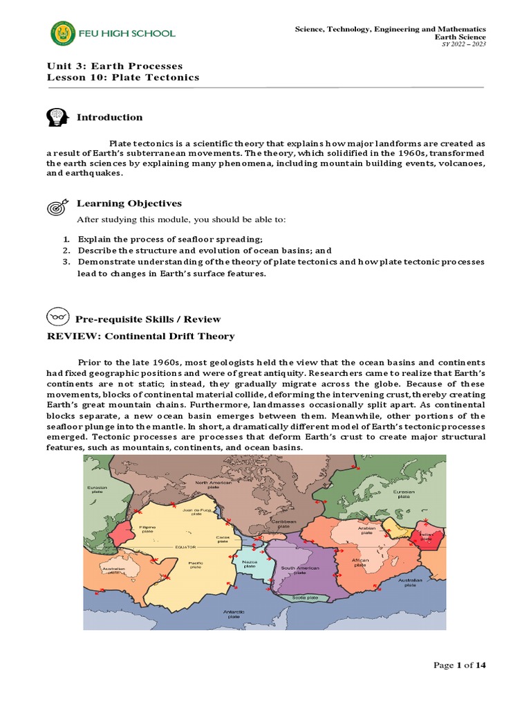 Understanding Plate Tectonics Processes | PDF | Plate Tectonics | Tectonics