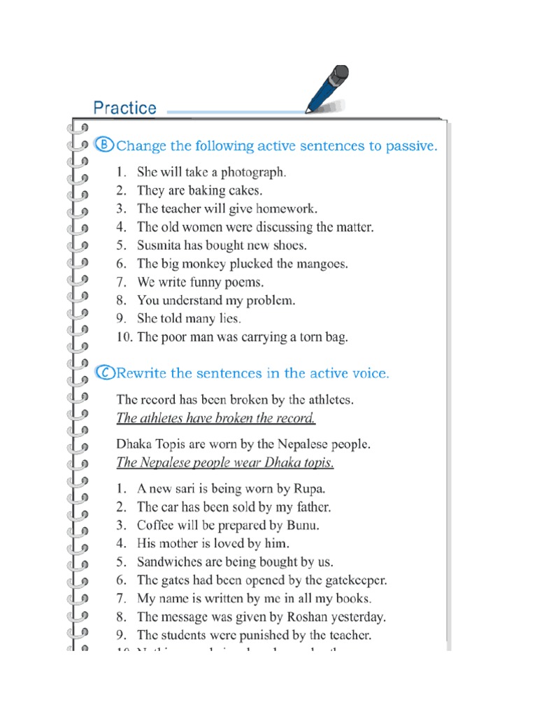 English P5 - Active Passive Voice | PDF