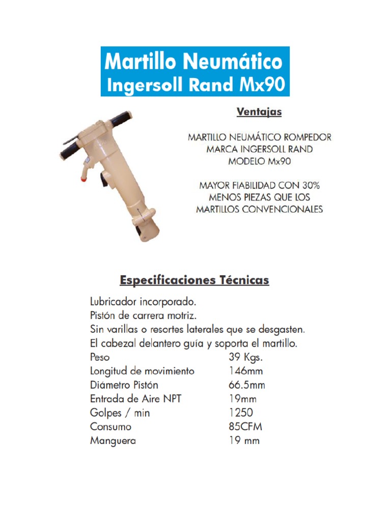 Ficha Tecnica Rompedora MX90 | PDF