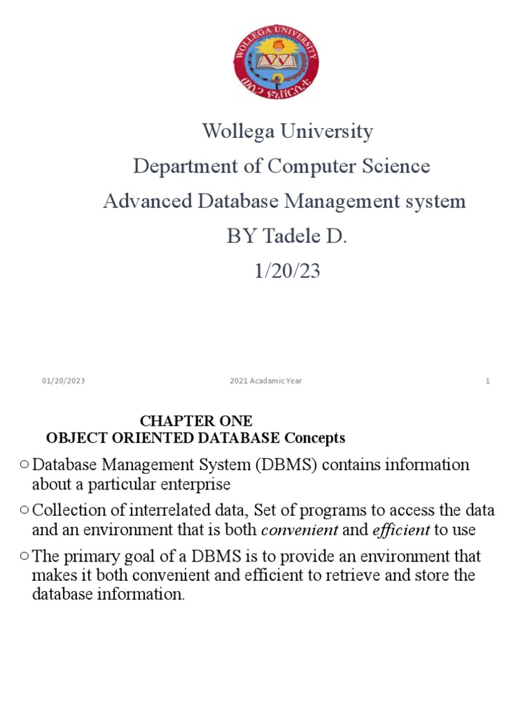 Advance Database System Ch.1 (Autosaved) | PDF | Databases | Parsing