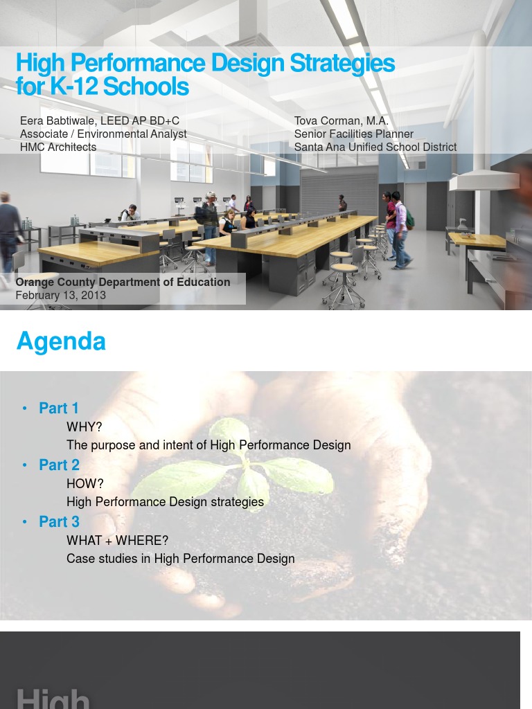 High Performance Design Strategies For K-12 Schools | PDF | Efficient Energy Use | Renewable Energy