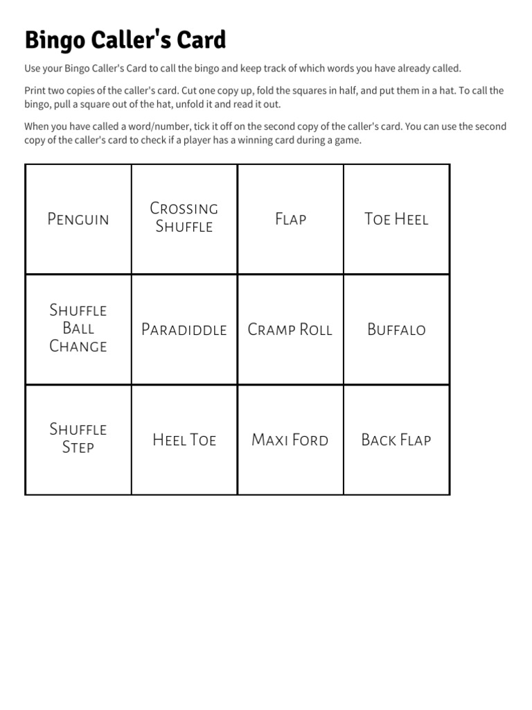 Bingo Cards v1.2 | PDF | Games Of Chance | Gambling Games