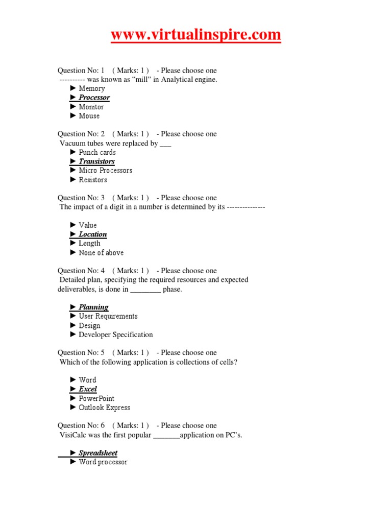 Cs101 Latest Solved Midterm Pdf Spreadsheet Software