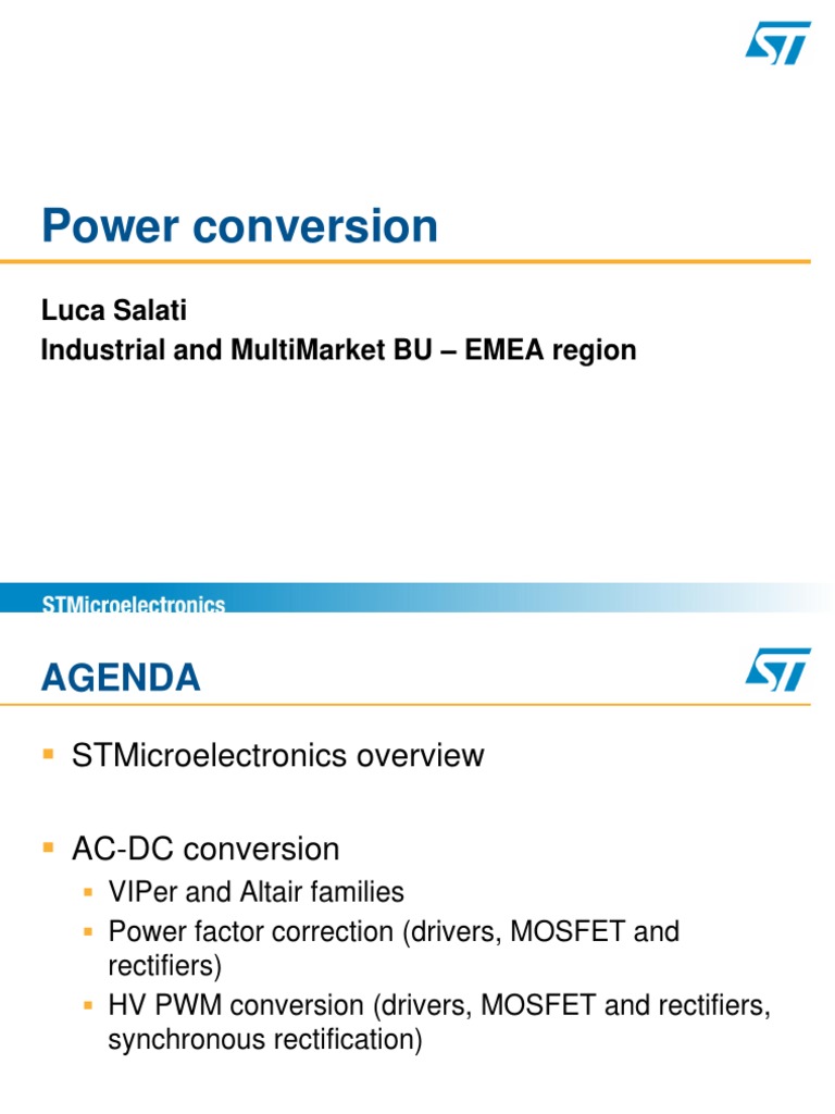 Stmicroelectronics Power Compel Pdf Power Supply Rectifier