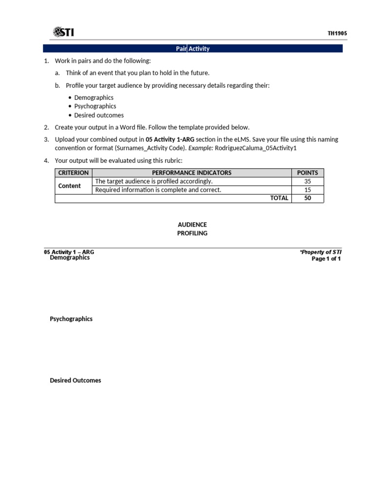 05 Activity 1 - ARG | PDF