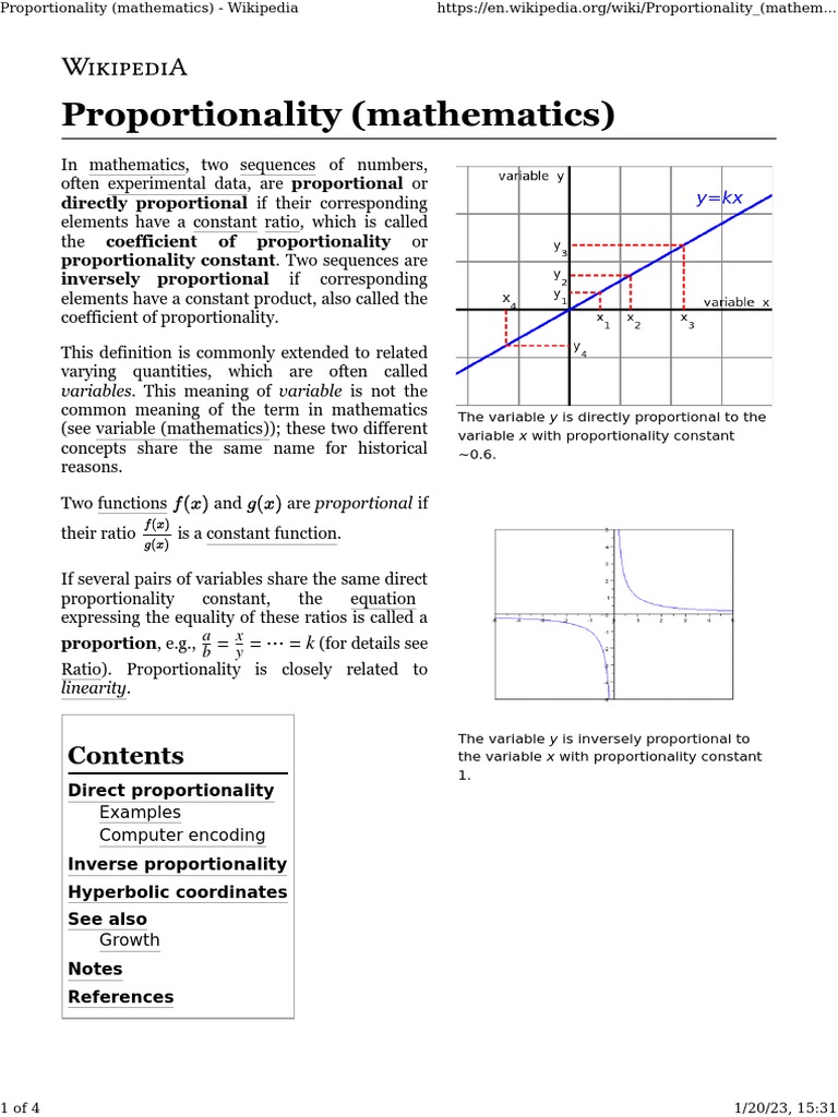 Proportionality (Mathematics) | PDF | Mathematics | Geometry