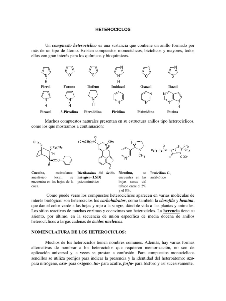 Síntesis de Heterociclos | PDF | Piridina | Química Orgánica