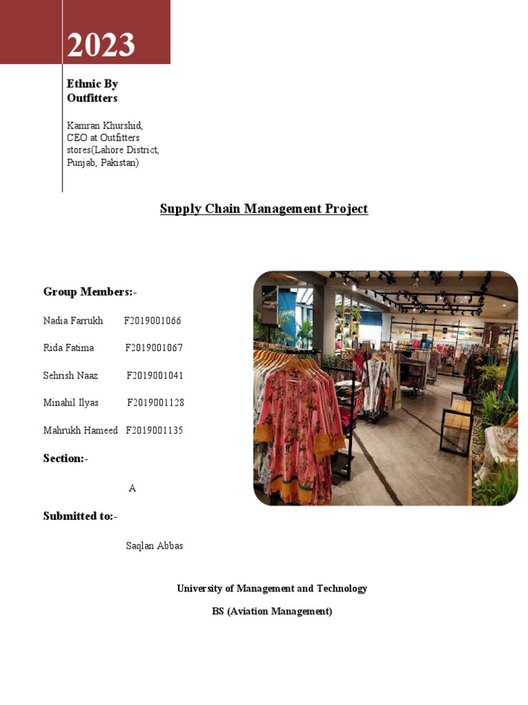 Supply Chain Management Project | PDF | Brand | Marketing