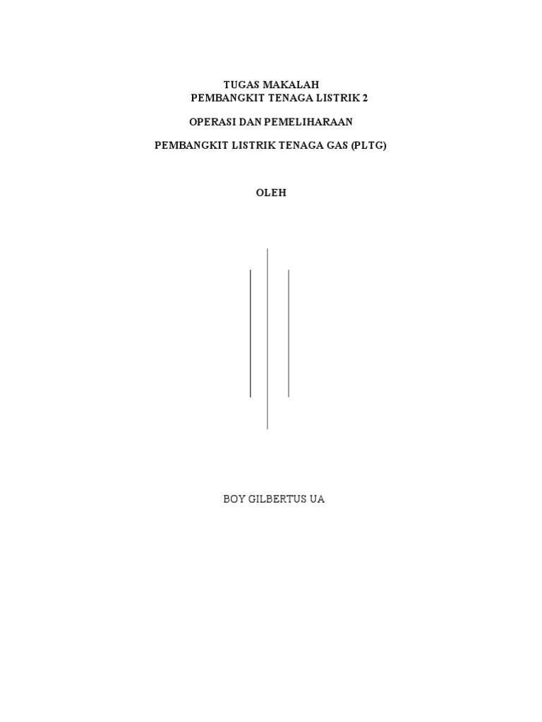 Tugas Makalah Pembangkit Tenaga Listrik | PDF