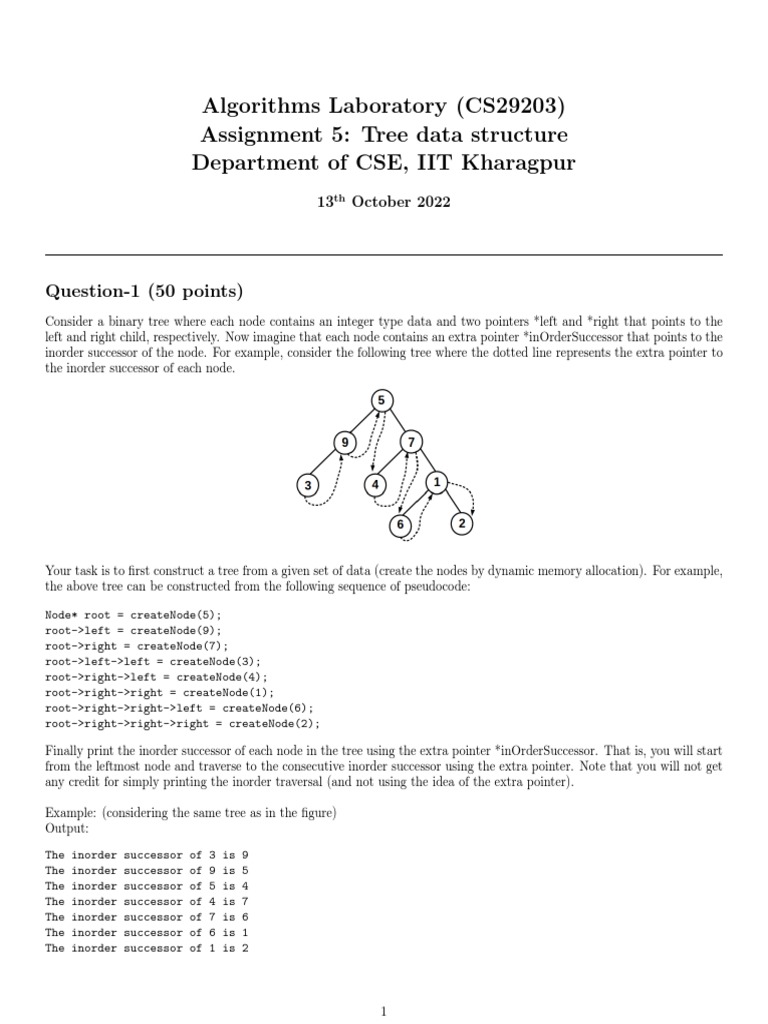 Assignment 5 | PDF | Computing | Algorithms Assignment 5 | PDF | Computing | Algorithms