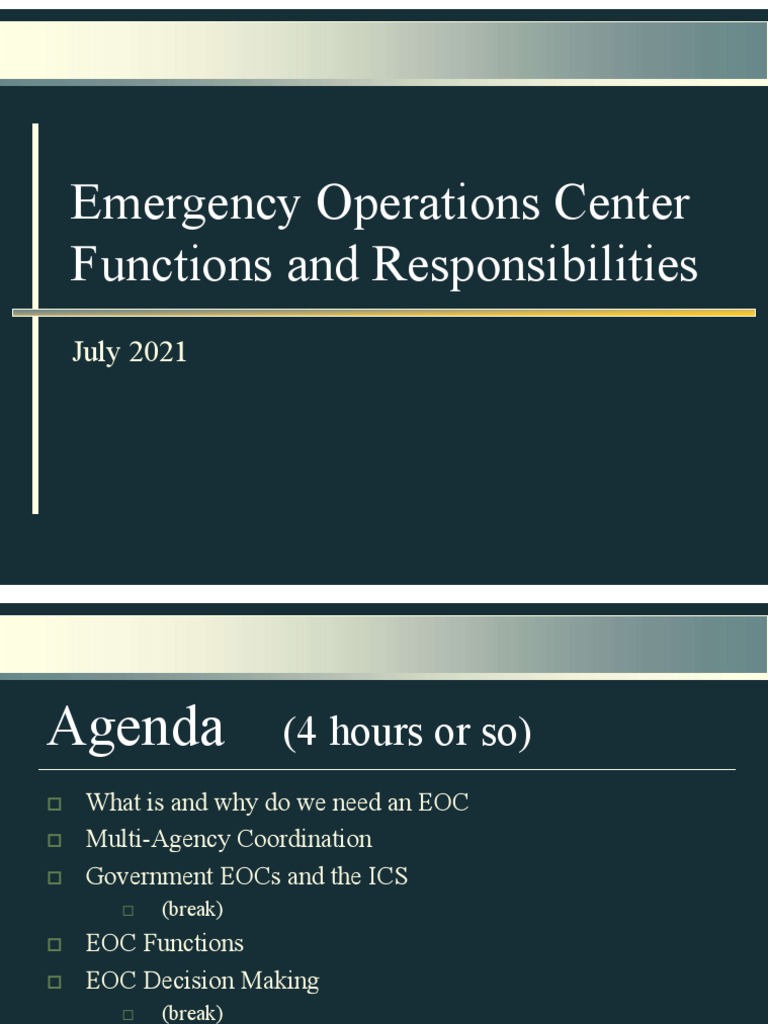 2021 EOC Roles and Responsibilities For Corporate Operations | Download ...