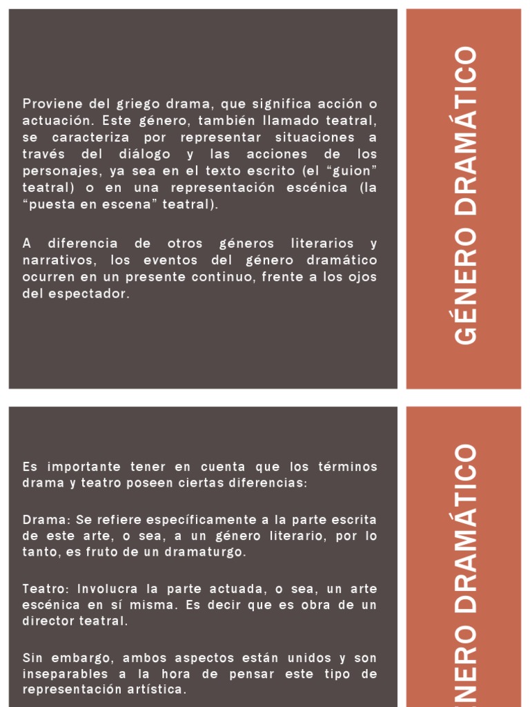 El Género Dramático | PDF | Teatro | Tragedia