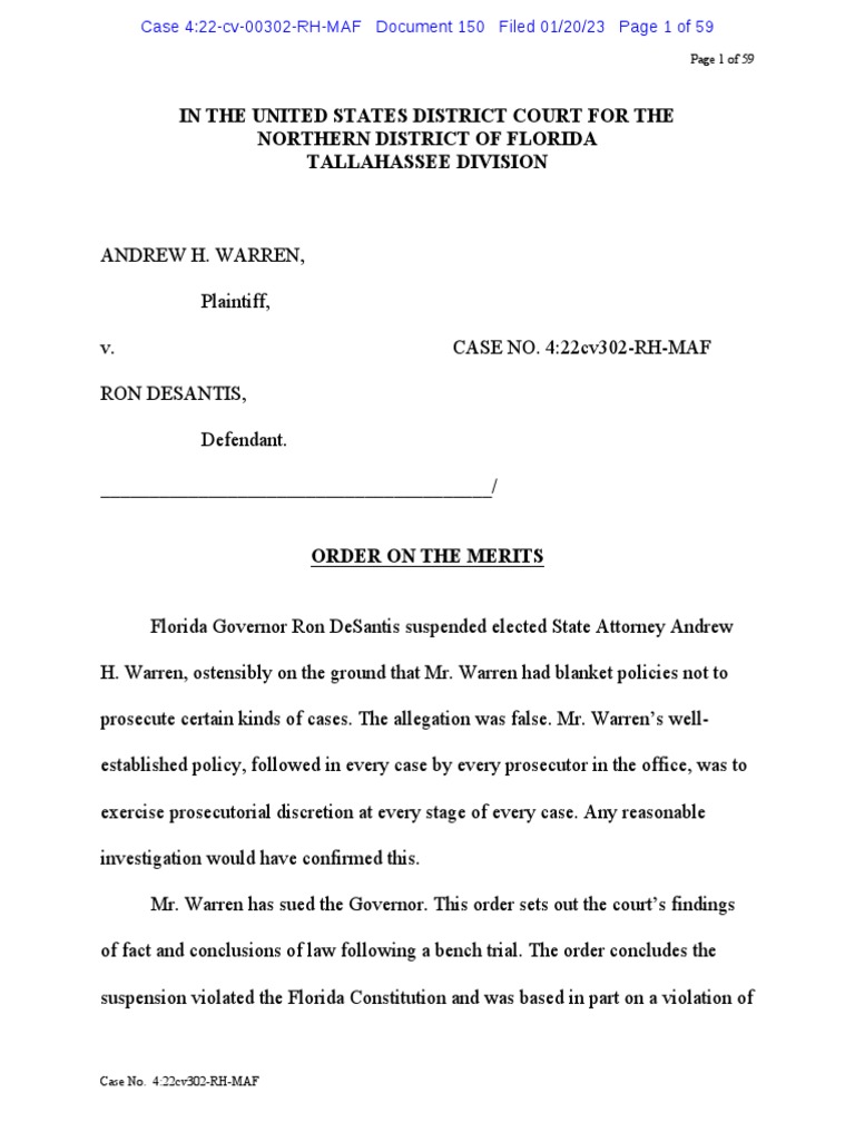 Warren Decision | PDF | First Amendment To The United States ...
