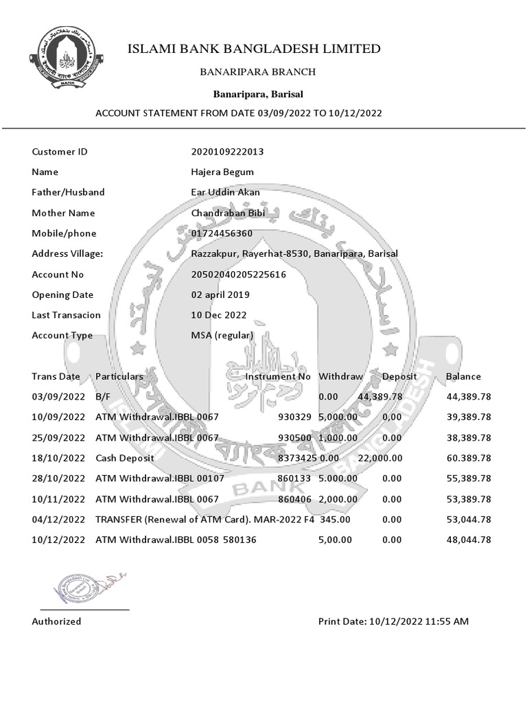 Islami Bank Bangladesh Limited | PDF