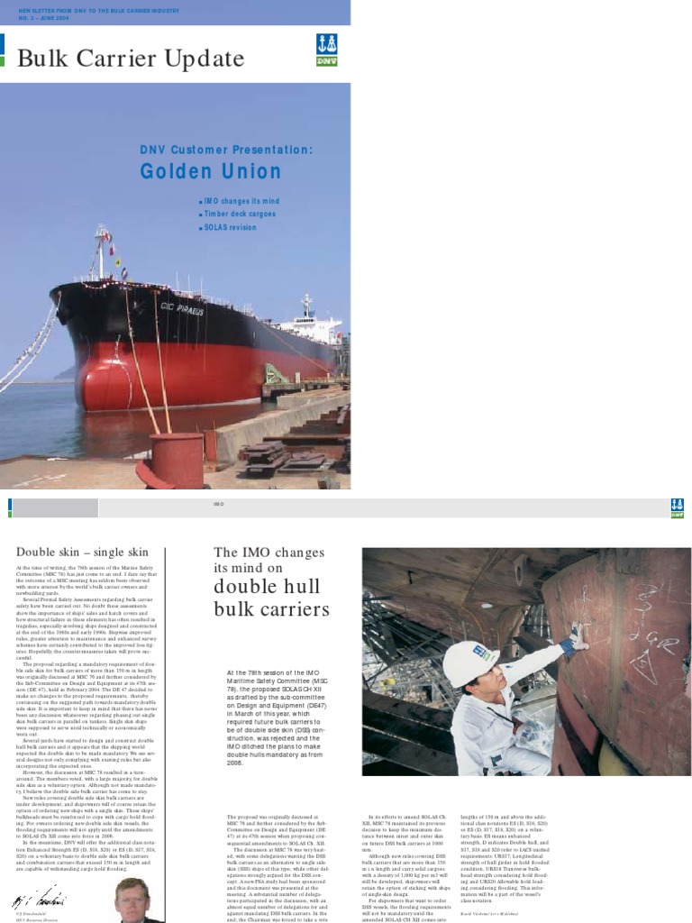 Bulk Carrier Imo Updates | PDF | Ships | Cargo