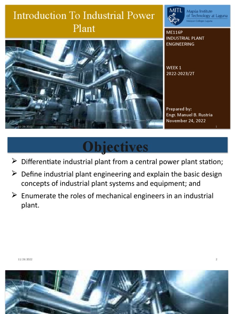 Introduction to Industrial Power Plants | PDF | Power Station | Factory