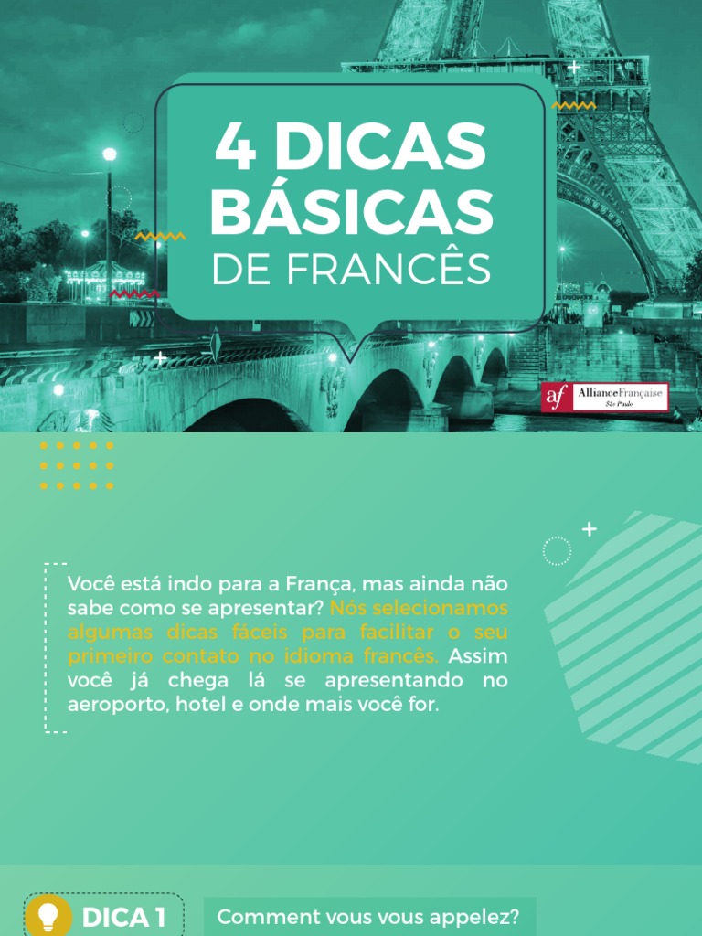 2 4 Dicas Basicas de Frances | PDF
