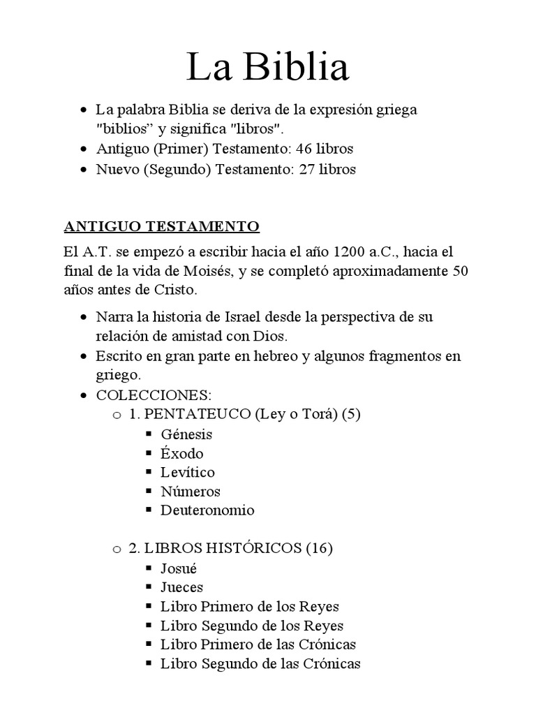 Estructura y Origen de la Biblia | PDF