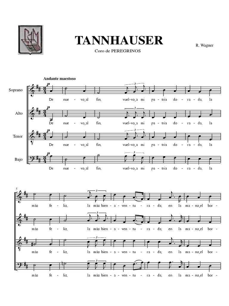 TANNHAUSER - Esp | PDF | Arts du spectacle | Notation musicale