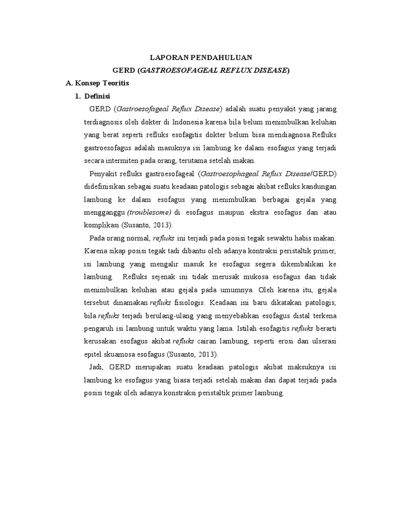 LP Dan Askep Gerd | PDF