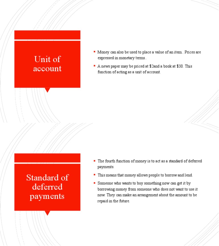 Standard of Deferred Payments | PDF