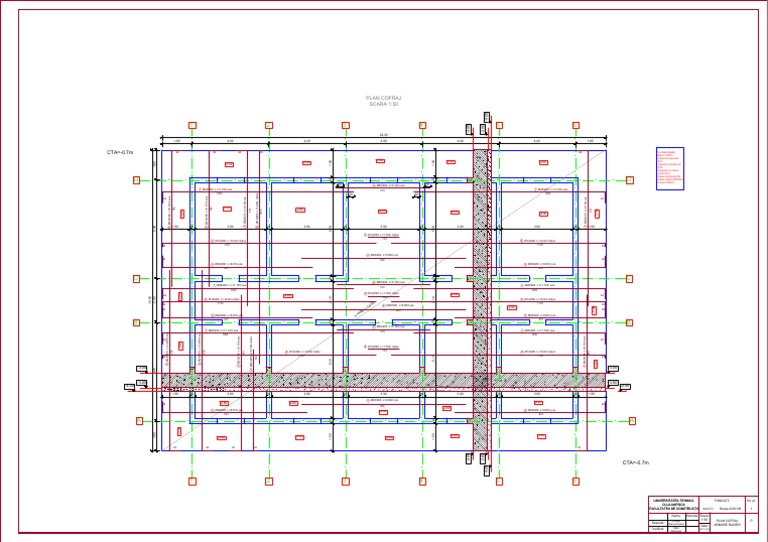 Planos de cimentación para una torre de grúa SCARA 1:50 | PDF