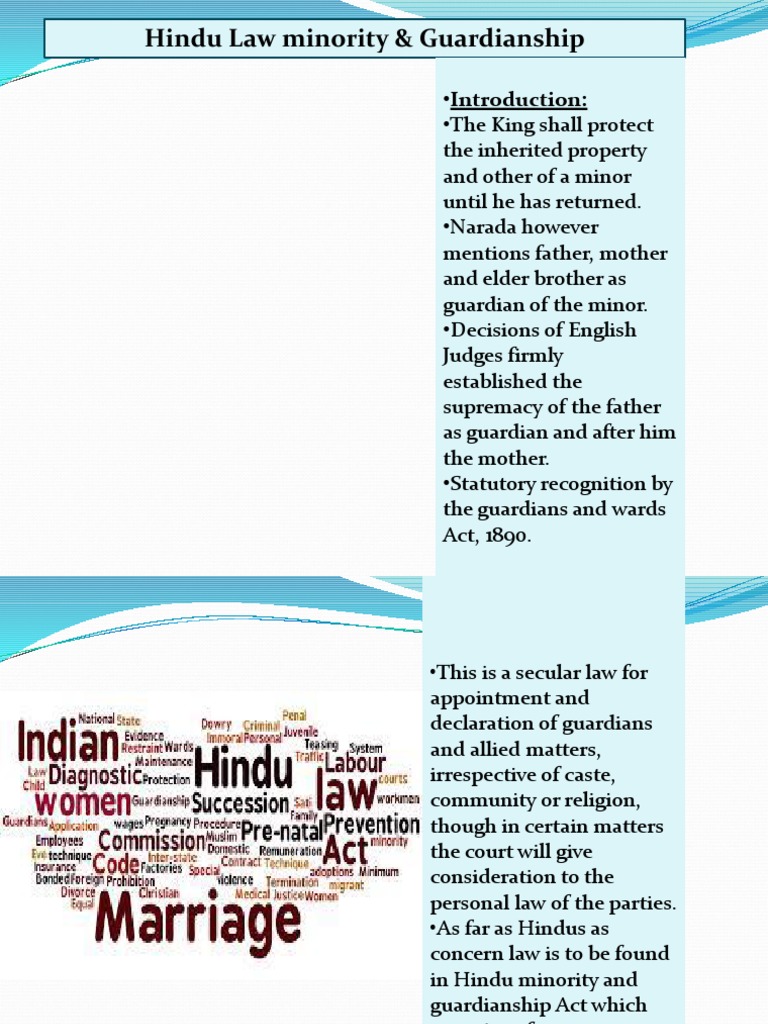 Hindu Law | PDF | Legal Guardian | Justice