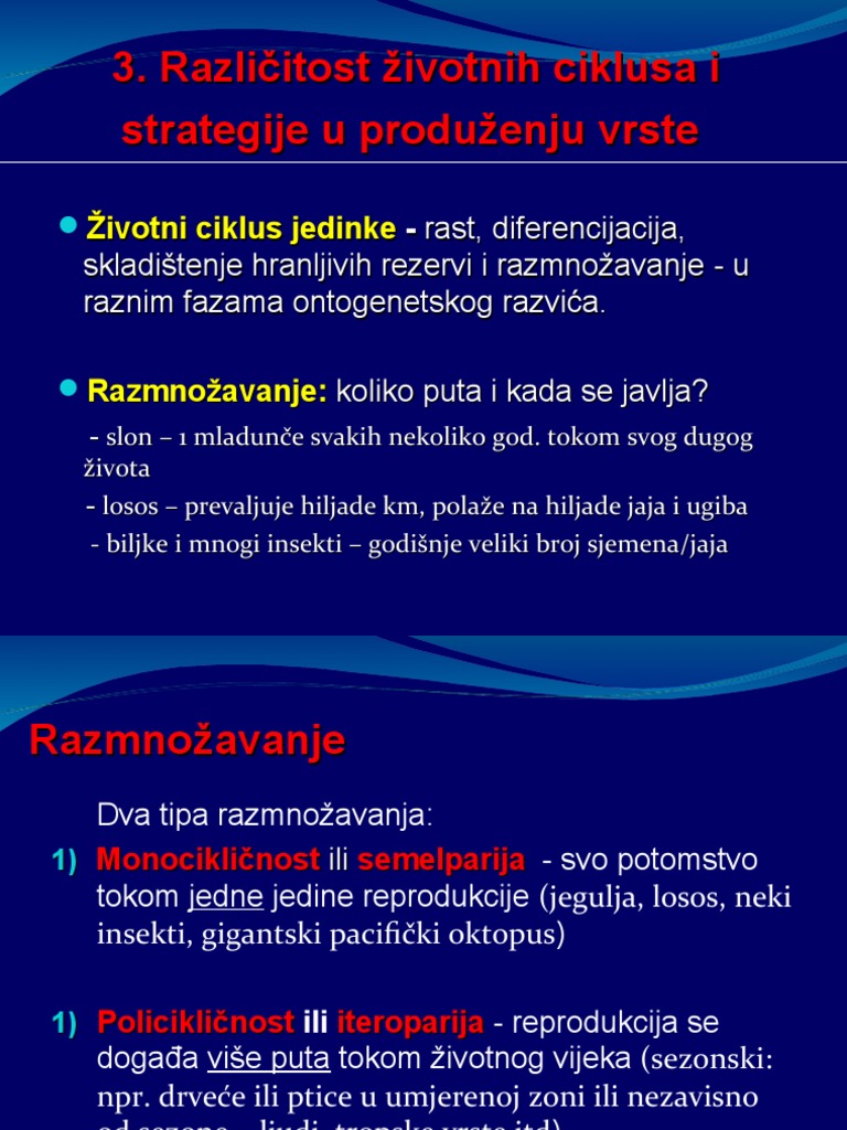 Ekologija Populacija - Prezentacija | PDF