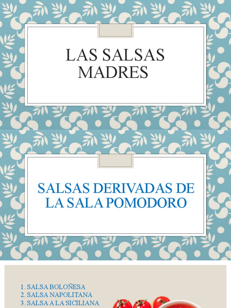Las Salsas Madres | PDF | Mayonesa | Salsa