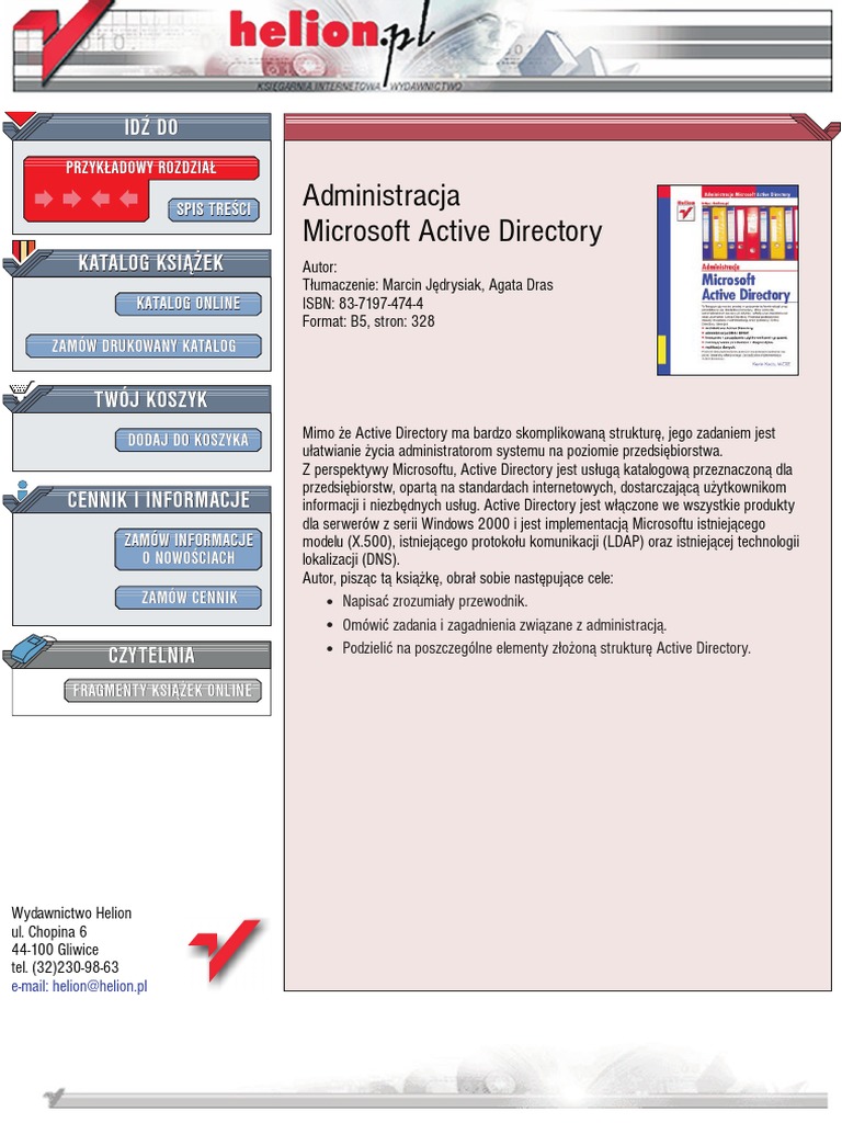 Administracja Microsoft Active Directory | PDF