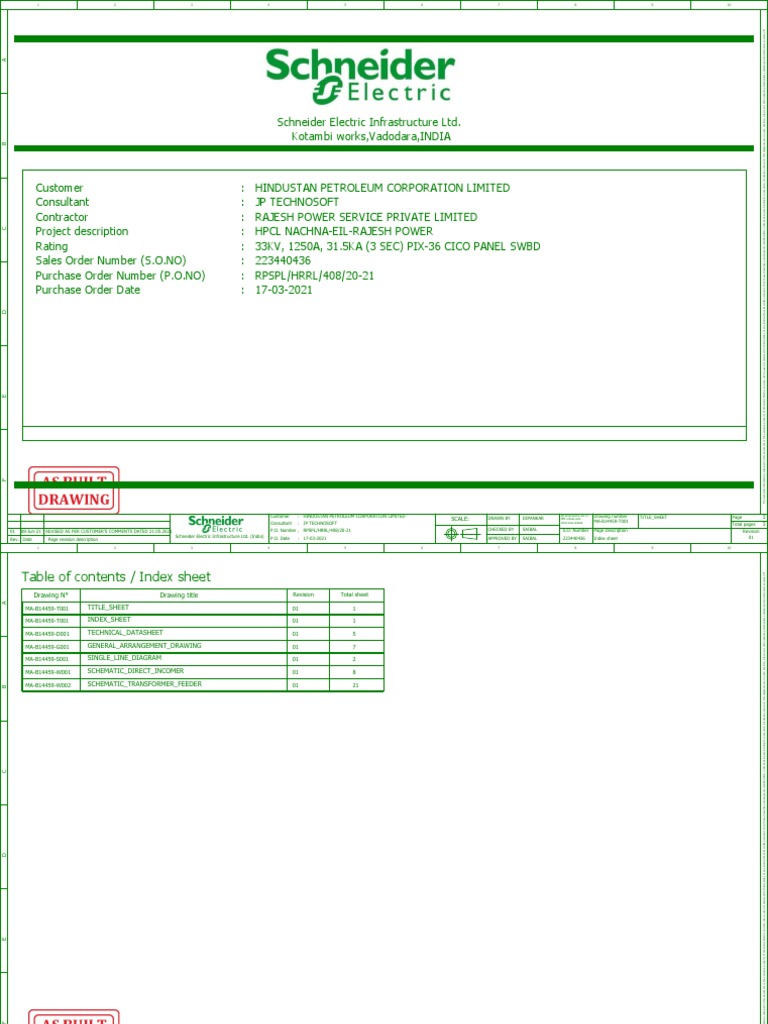33KV, 1250a, 26.3ka (3 Sec) Pix-36 Cico Panel SWBD#20211101 - 100747 ...