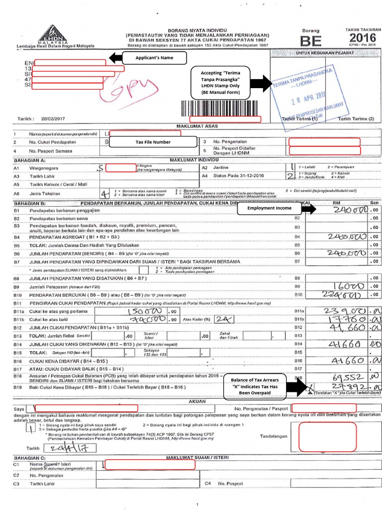 Sample Notice of Assessment for Tax Year 2016 Filing | PDF | Government ...