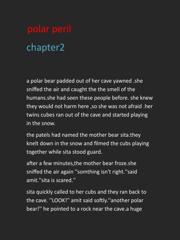 Polar Peril: Sita's Warning | PDF